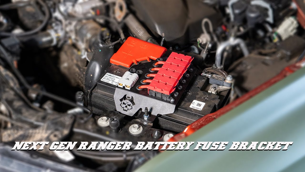 NEXT GEN FORD RANGER BATTERY FUSE MOUNT How to Install - YouTube