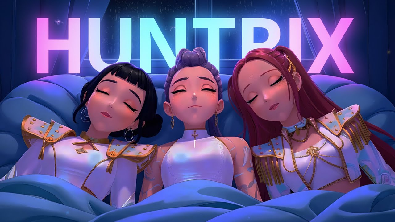 Deep Sleep Sounds with Huntrix - Relaxing Rain Music for Stress Relief ...