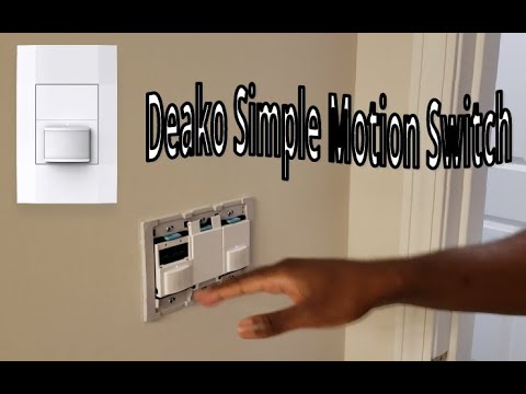 Deako Simple Motion Sensor Switch & Timer Usage / Review | Smart Switch ...