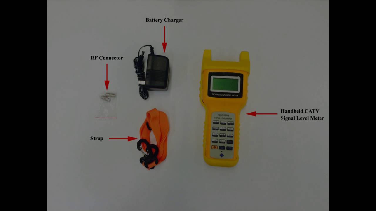 Introduction of Handheld CATV Signal Level Meter (A0N00003tek) - YouTube