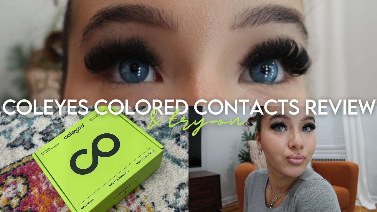 coleyes colored contacts review + haul | lenses designed for dark brown eyes - YouTube