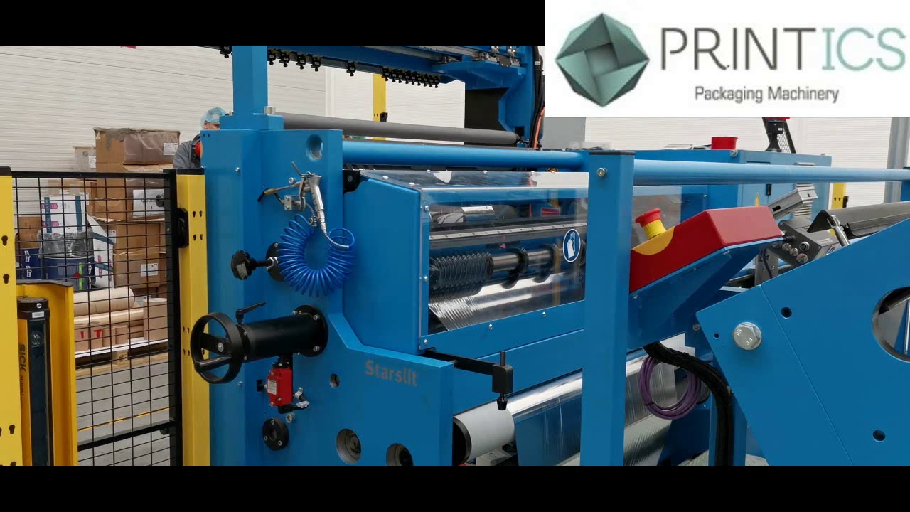 VIDEO PRINTICS U38030220 KAMPF STARSLIT 14/06 SLITTER / REWINDER 1450MM ...
