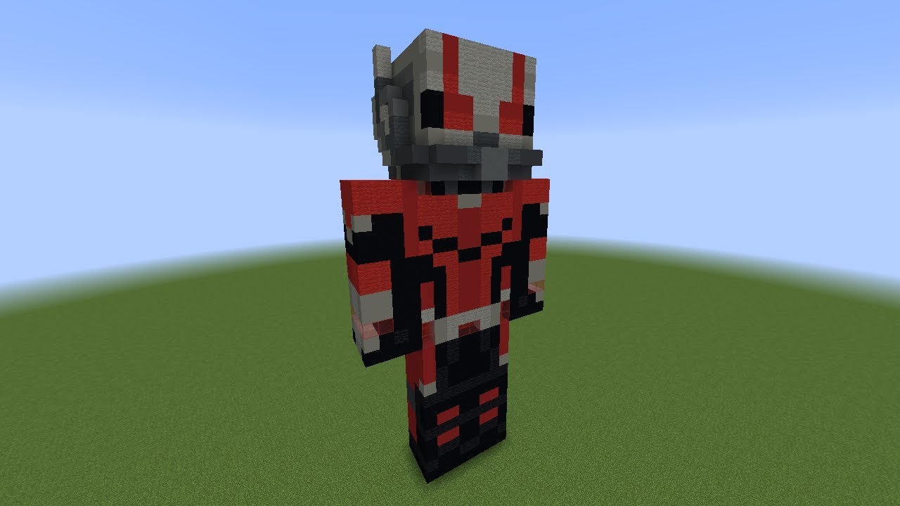 Minecraft - How to Make A Antman Statue (Avengers Endgame) | Tutorial ...