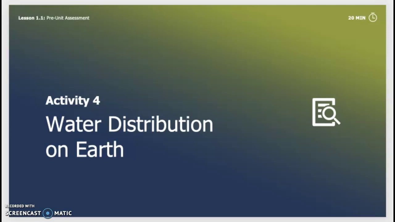 Grade 5- Earth Systems- Lesson 1 - YouTube