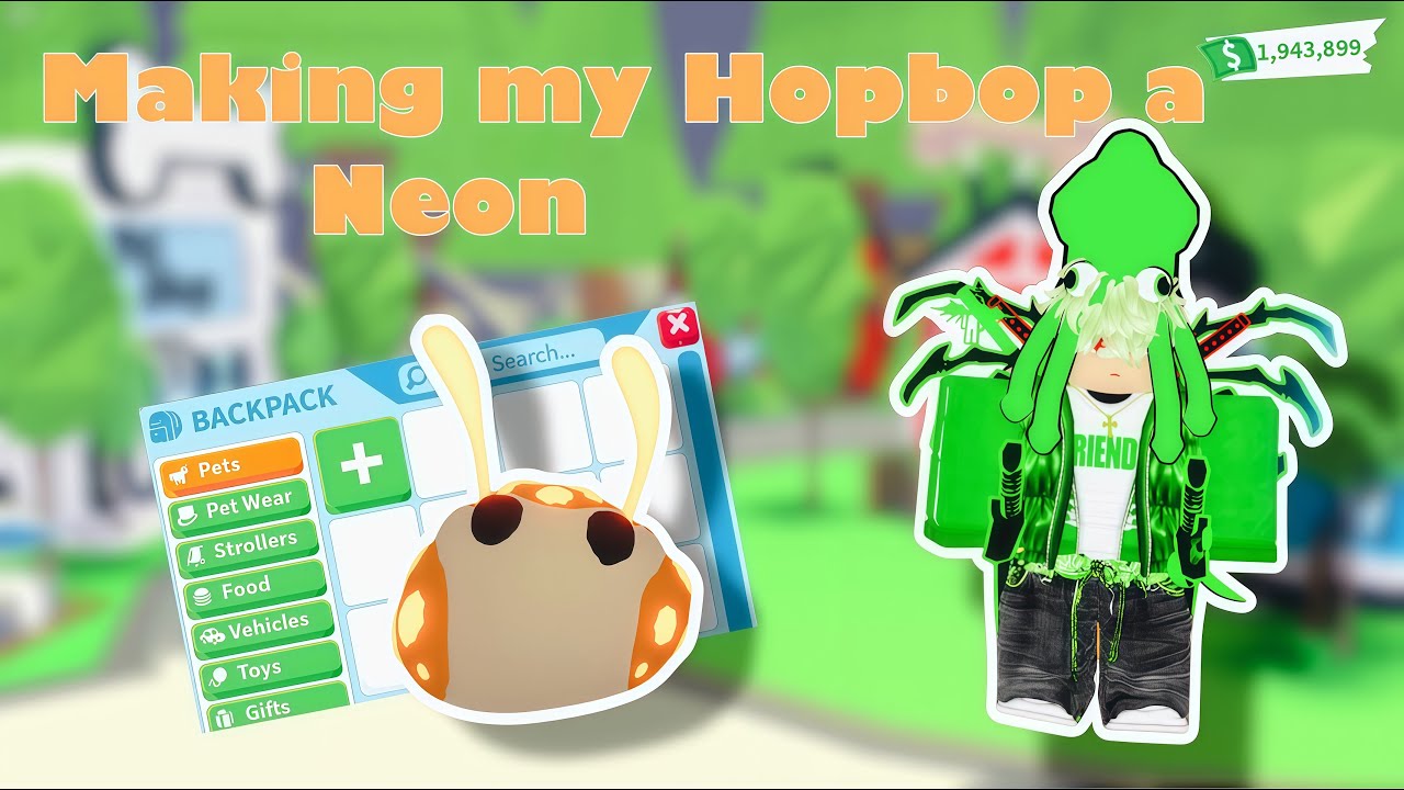 Watch Me Create a NEON HOPBOP in Adopt Me! 🎬 #Roblox - YouTube