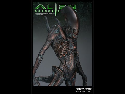 Video Review of Sideshow Collectibles Alien Warrior Concept Maquette ...
