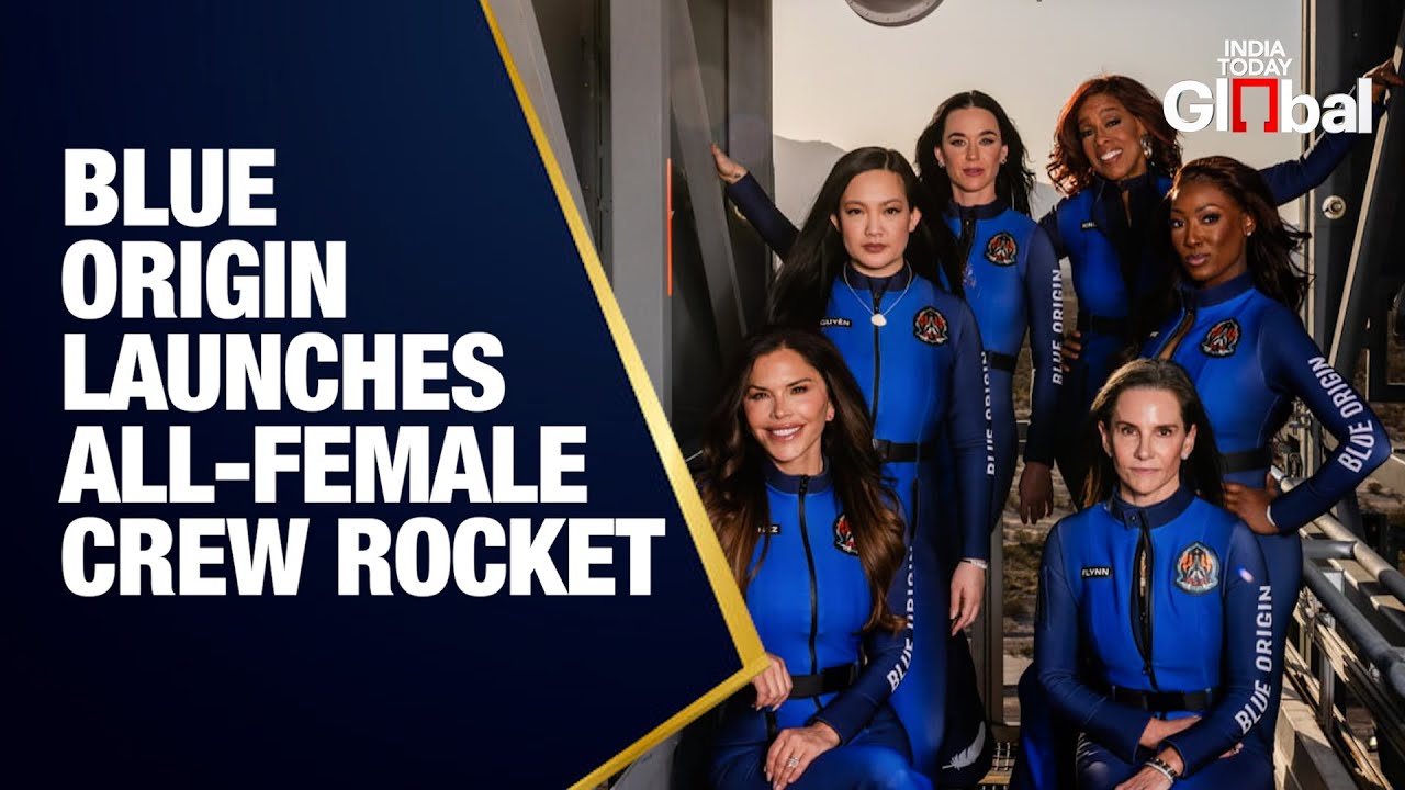 LIVE: Blue Origin Launches All-Women Crew to Edge of Space | India ...