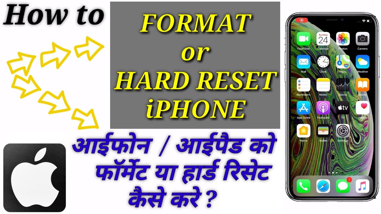 FORMAT IPHONE | HARD RESET IPHONE | ERASE IPHONE | HOW TO FORMAT IPHONE ...