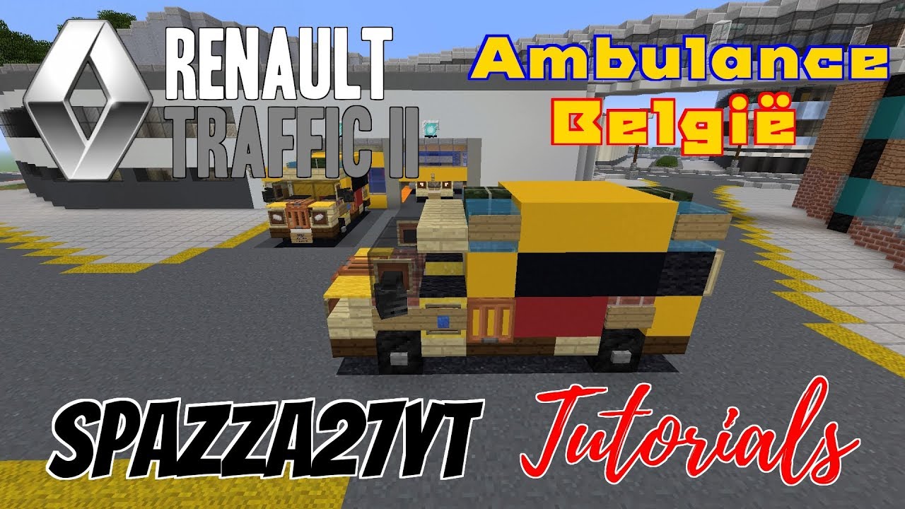 Minecraft Renault Trafic II Belgische Ambulance Tutorial - YouTube