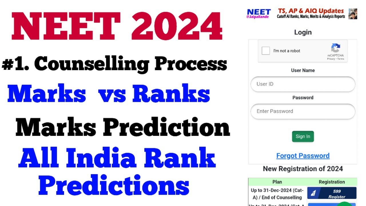 NEET Rank Predictor 2024 | NEET 2024 counselling process part 1 - YouTube