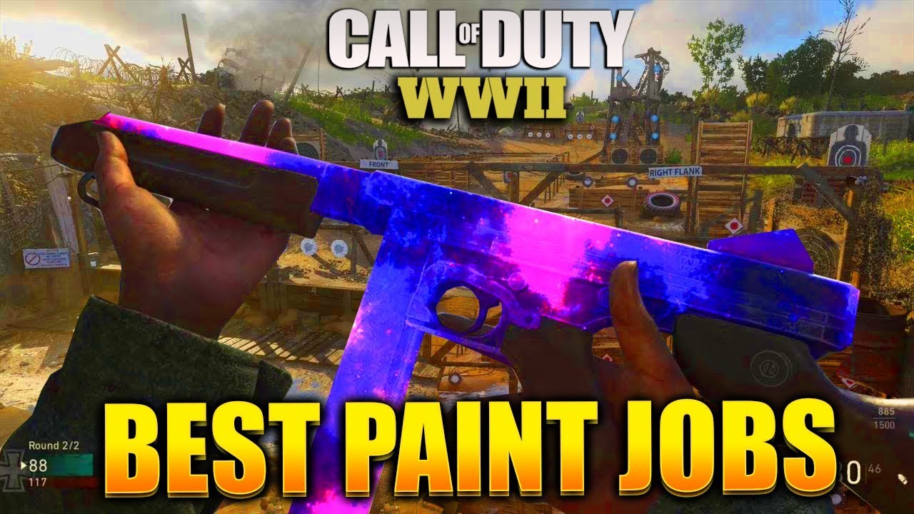 THE BEST "PAINTJOBS" IN COD WW2! NEW PAINTJOB CAMOS IN COD WW2 ...