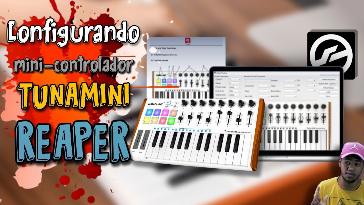 Review e configuração do mini teclado controlador TUNA MINI WORLDE ...