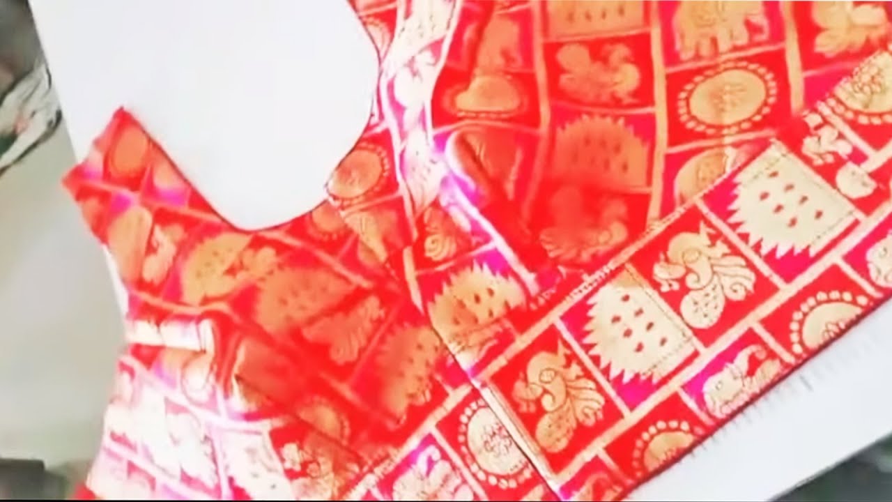 How to Stitch Normal Blouse - Back, Front, Dot, Patti - YouTube