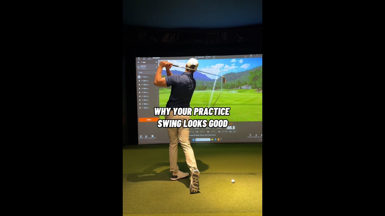 WHY YOU HAVE A PERFECT PRACTICE SWING BUT POOR FULL SWING - YouTube