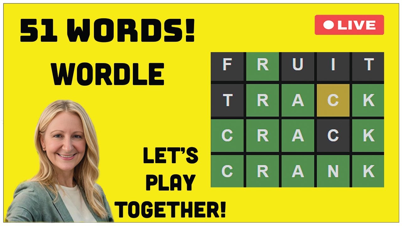 🧩 51-Word WORDLE Challenge: Can You Guess Them All? 🔍 - YouTube