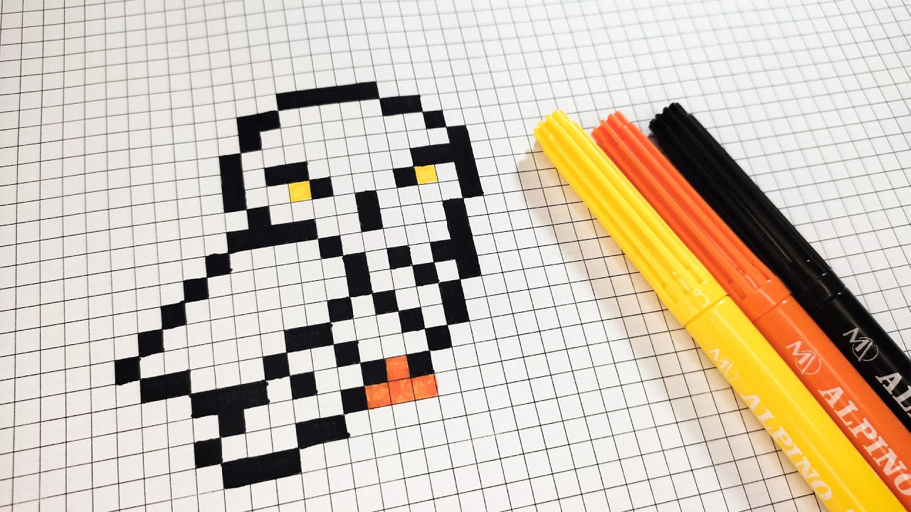 Harry Potter Hedwig Pixel Art Nasıl Çizilir? #pixelart - YouTube