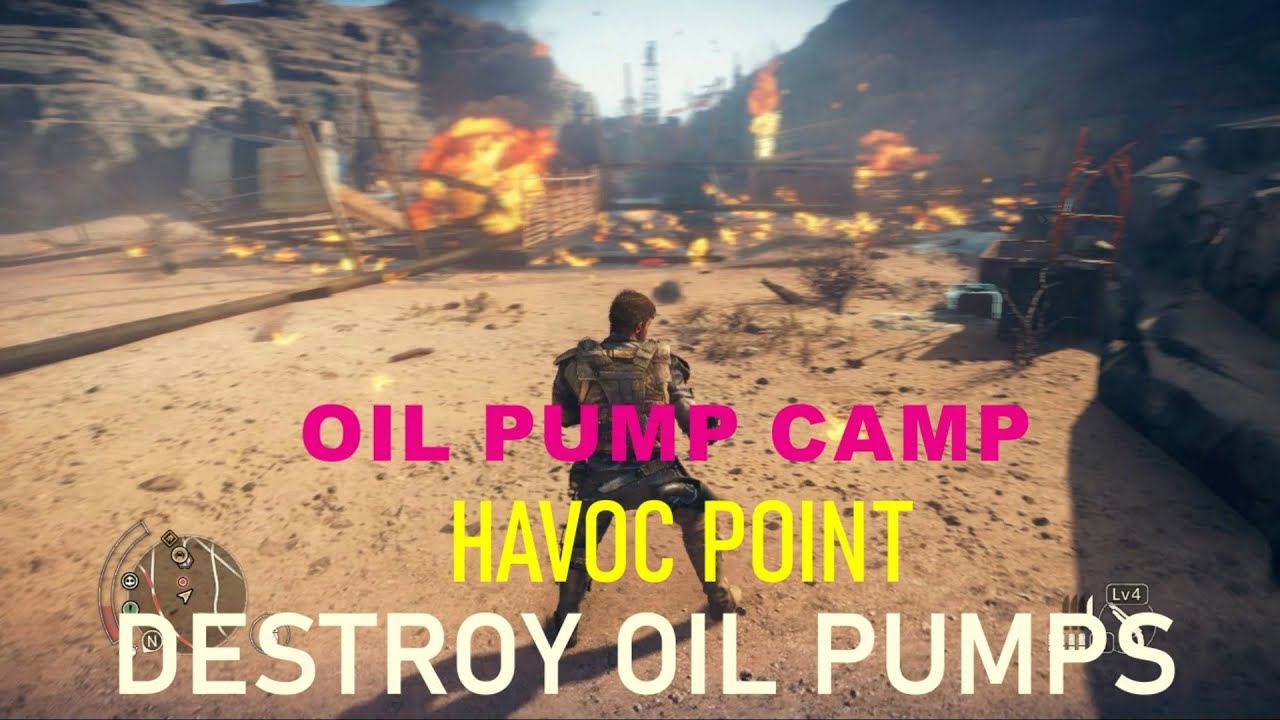MAD MAX OIL PUMP CAMP HAVOC POINT DESTROY OIL PUMPS - YouTube