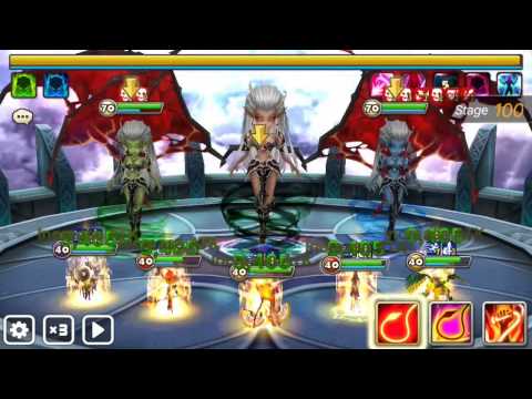 TOA Hard 100 Lyrith Summoners War (October 2016) (Vero, Baretta, Chasun, Hwa, Bernard)