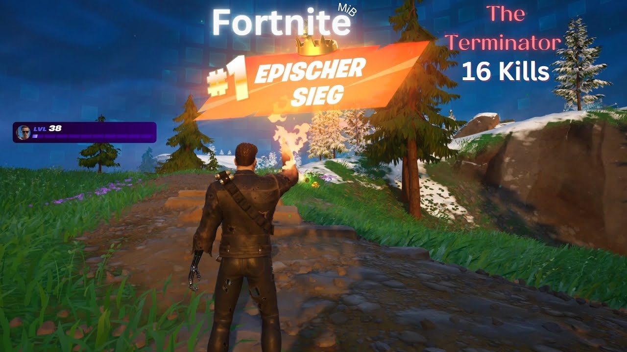 Fortnite 2025 Königlicher Epischer Sieg mit dem T800 16 Kills Solo Null ...