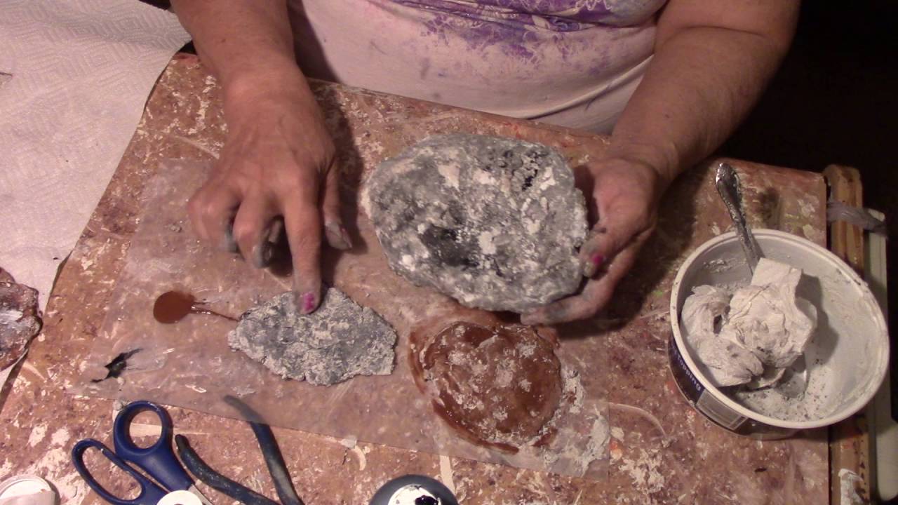 MVI 0127 How to make stone from plaster. - YouTube