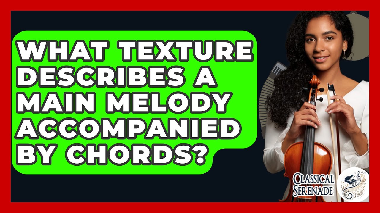 What Texture Describes A Main Melody Accompanied By Chords? - Classical ...
