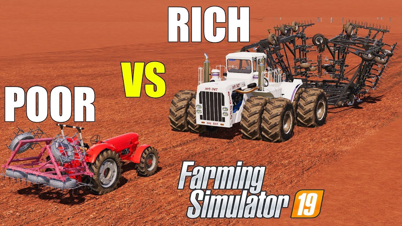 Farming Simulator 19 : POOR VS RICH !!! Farmer Comparison | CULTIVATOR ...