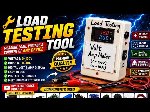 Make a Portable Load Testing Device | Digital Volt-Amp Meter | Charging | Full Working Demonstration