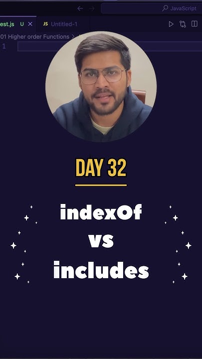 Indexof And Includes Function In Js 75hardchallenge Javascript Youtube