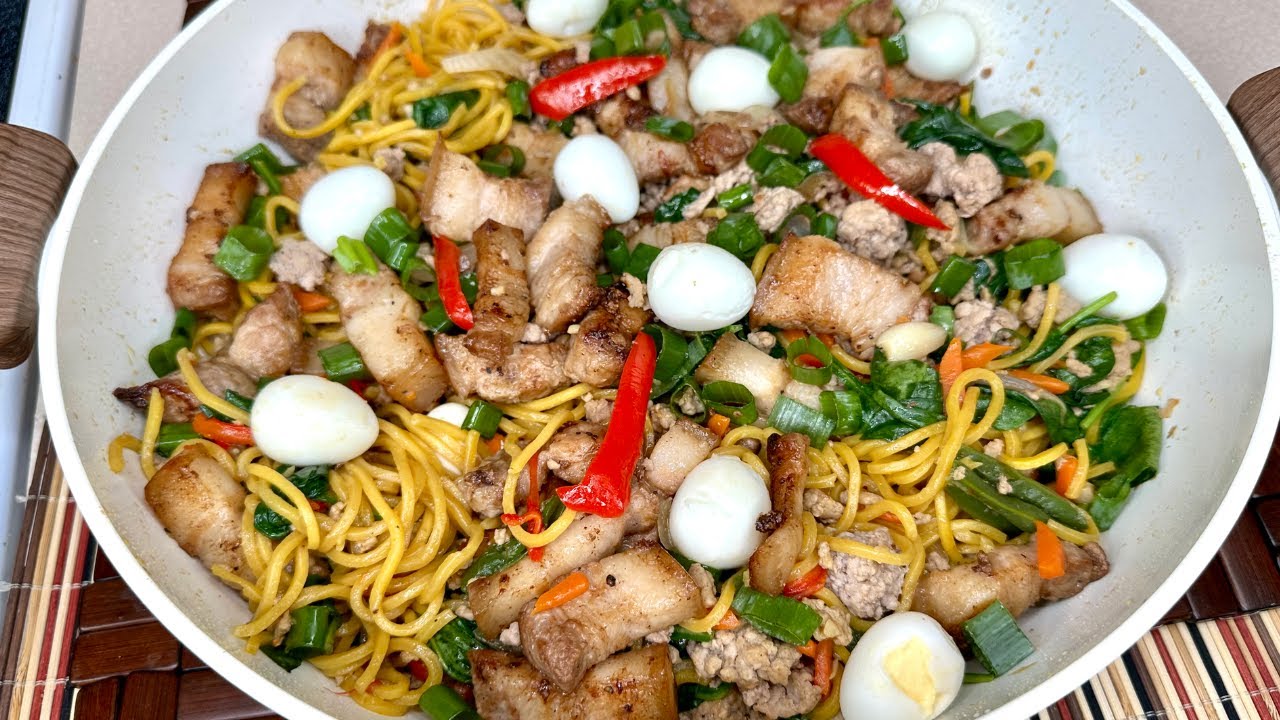 Try this easy Pancit Cantoon overloaded with toppings | Homesick Pinoy ...