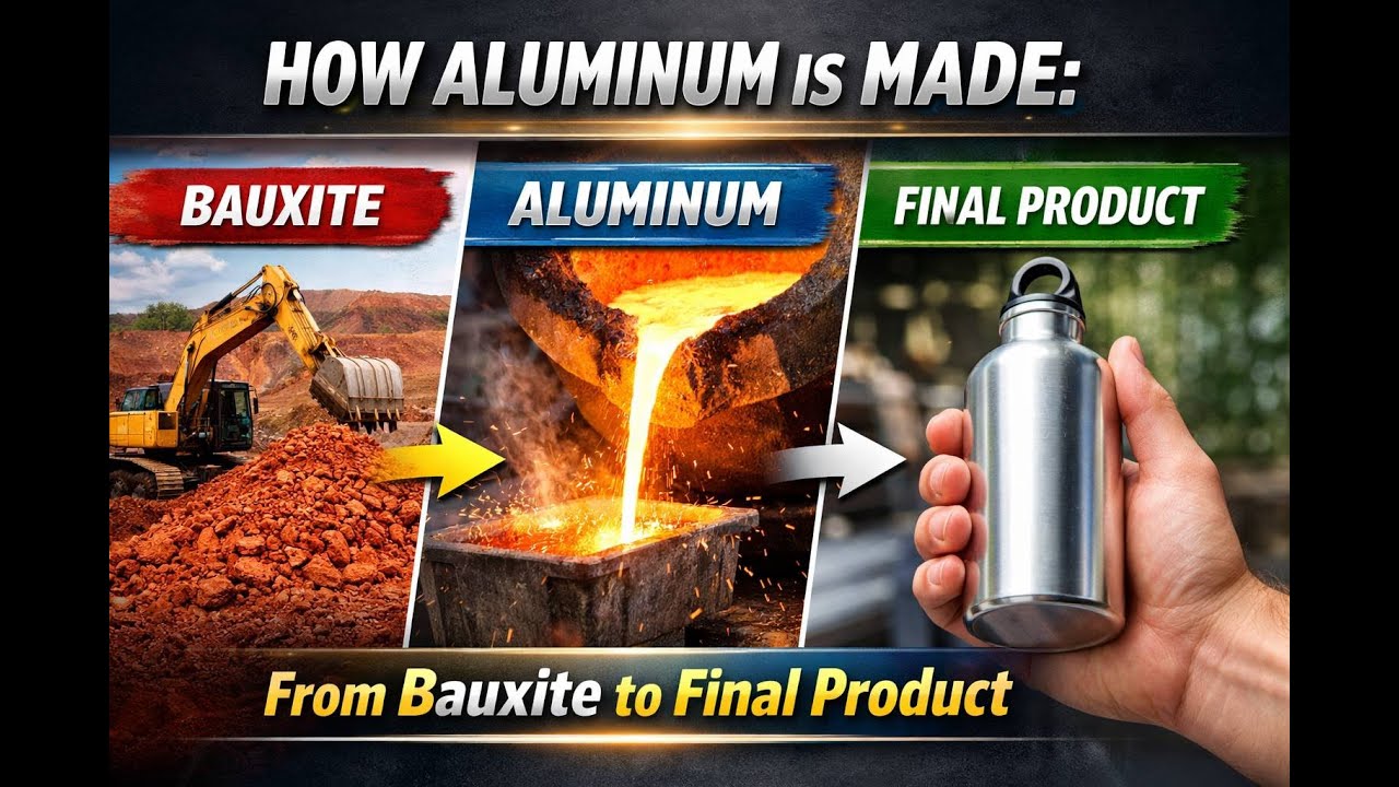 How Aluminum Is Made: From Bauxite to Final Product - YouTube