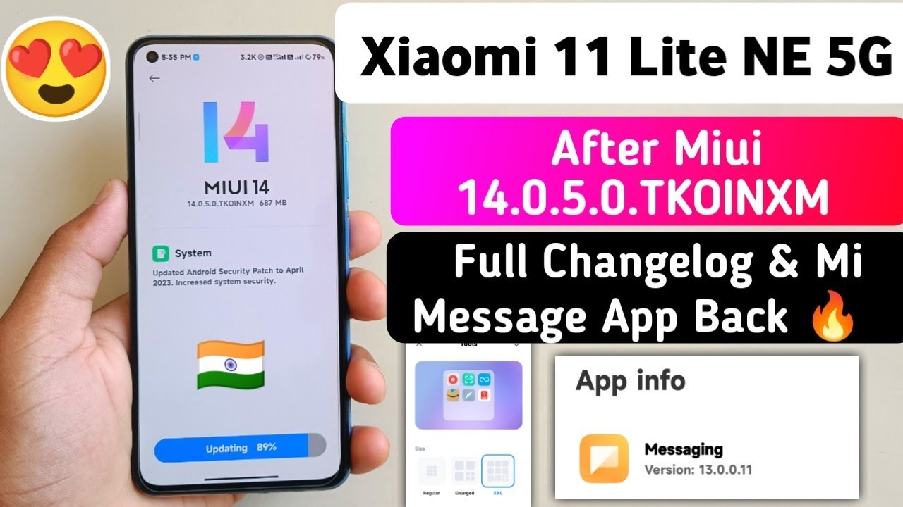 India - Xiaomi 11 Lite Ne 5G After Miui 14.0.5.0.TKOINXM Update & Mi ...