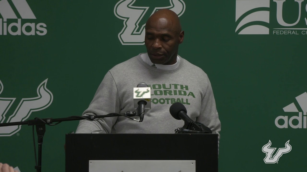 USF Football: Charlie Strong Cincinnati Postgame Press Conference - YouTube