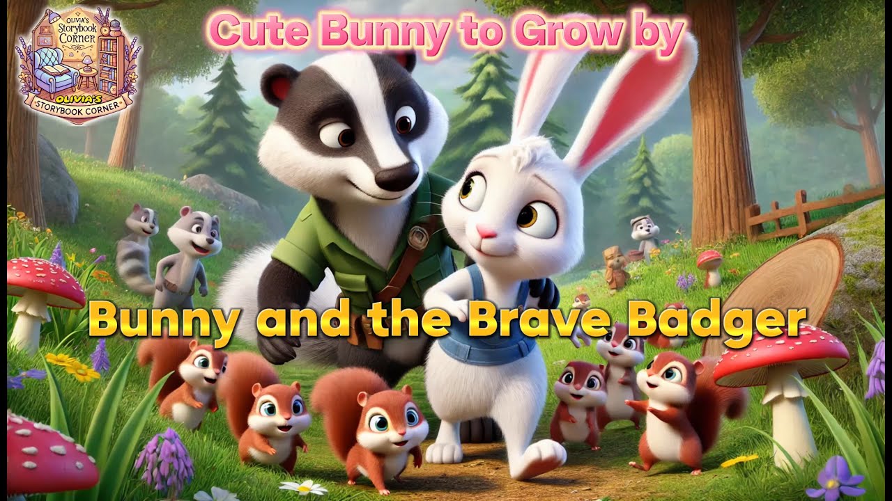 Bunny and the Brave Badger | Cute Bunny to Grow by | Bedtime Stories ...