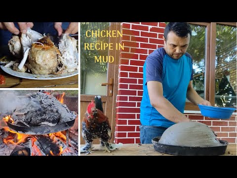 EASY CHICKEN RECIPE IN NATURE! We Cooked Chicken in Mud! (Cooking Chicken in the Wild)