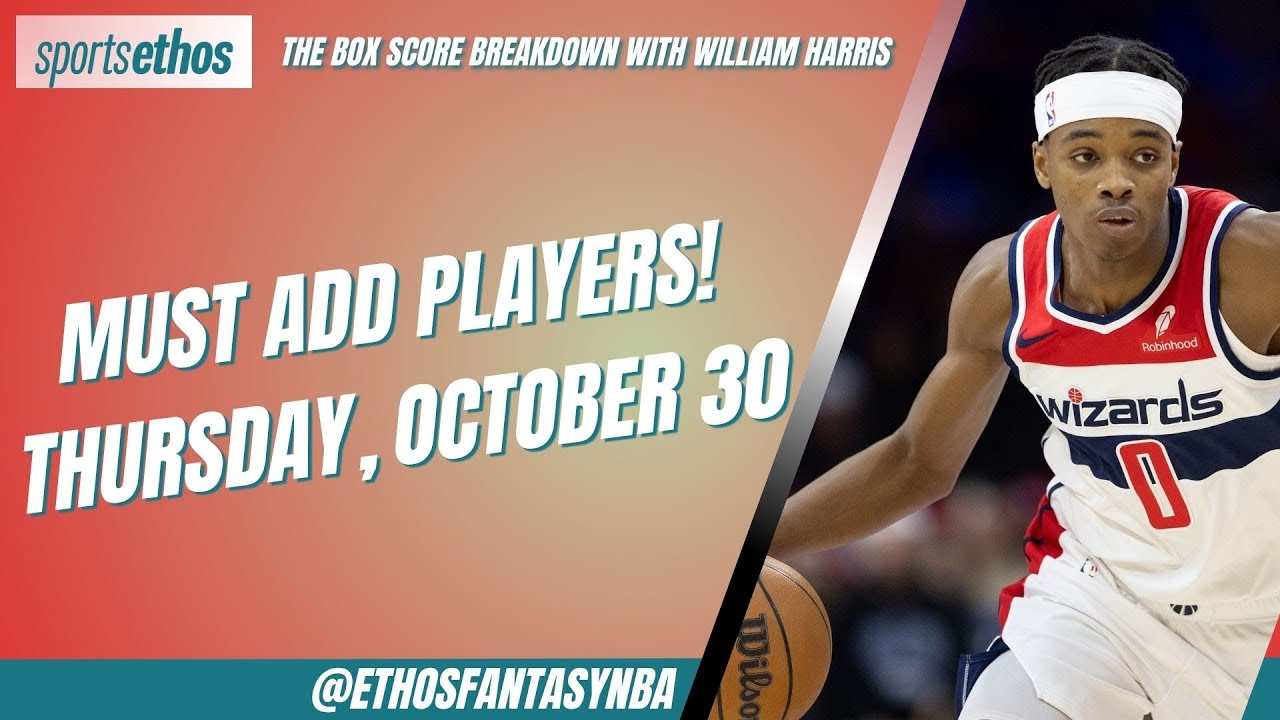 The Fantasy Basketball Box Score Breakdown | Thursday, October 30 - YouTube