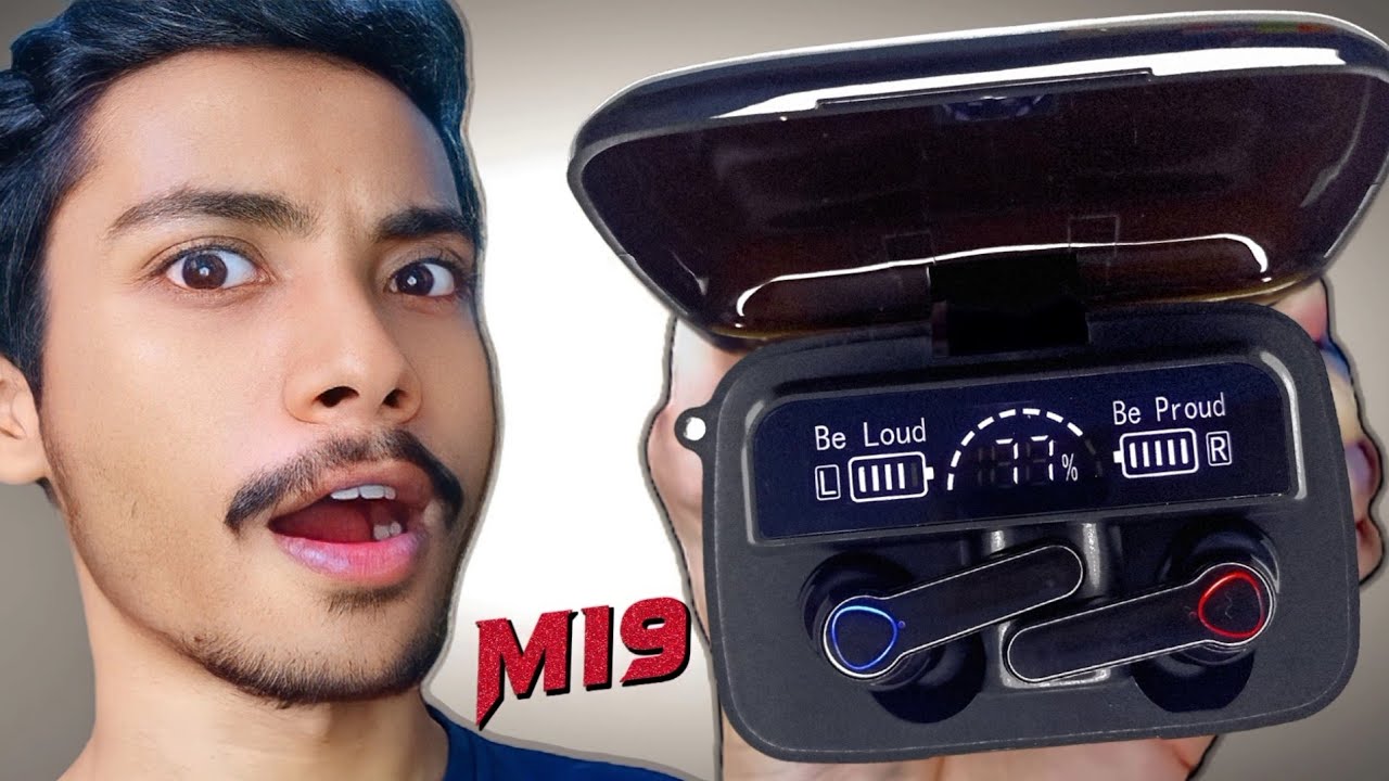 M19 TWS Wireless Earbuds⚡| Earbuds with Digital Display😍|| M19 Earbuds ...