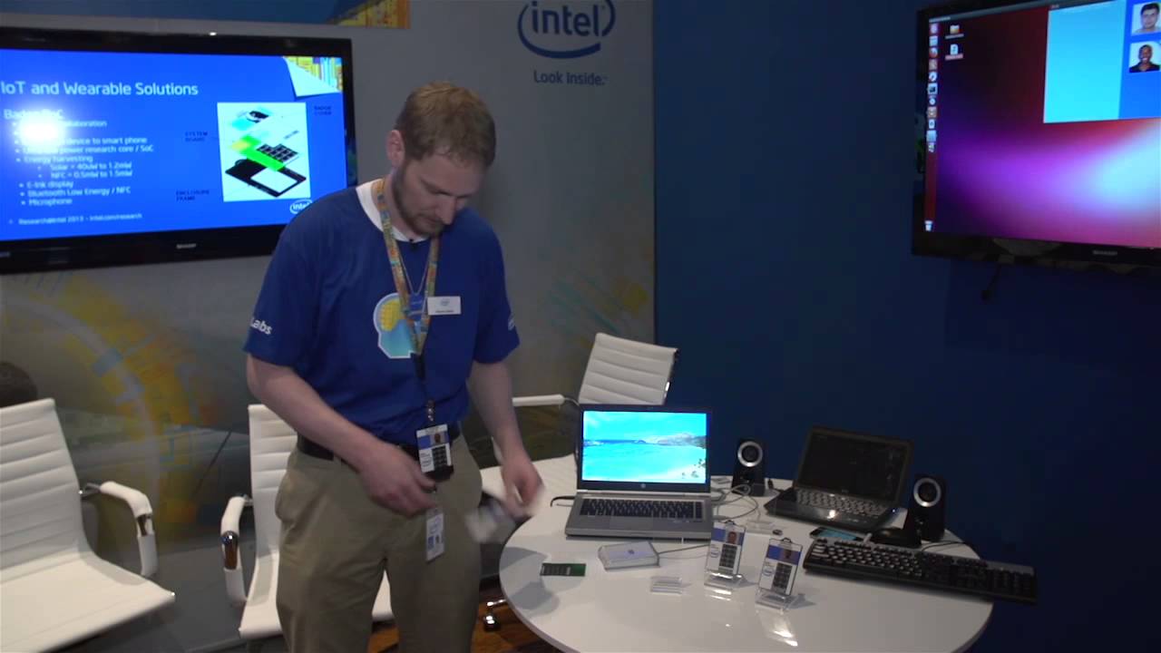 Intel Smart ID Badge at Research at Intel Days 2013 - YouTube