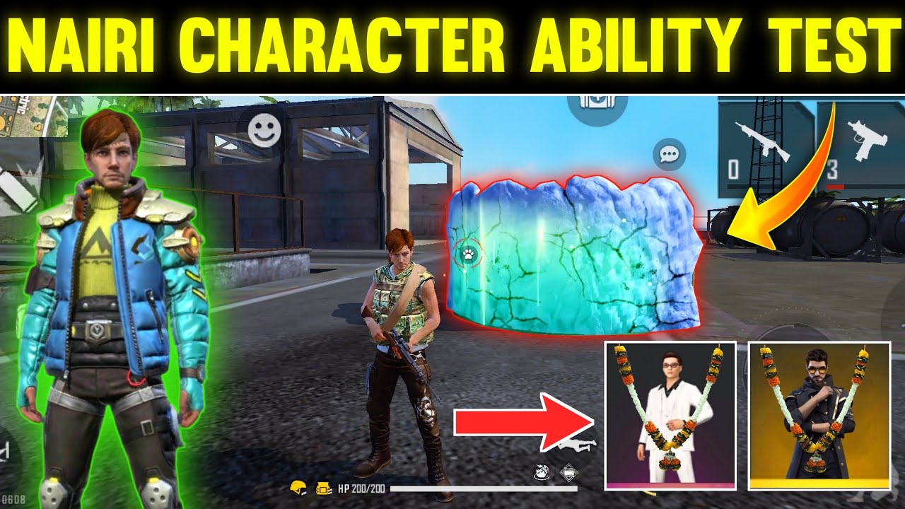 Free Fire New Character Nairi Character Ability Test | Nairi Character ...