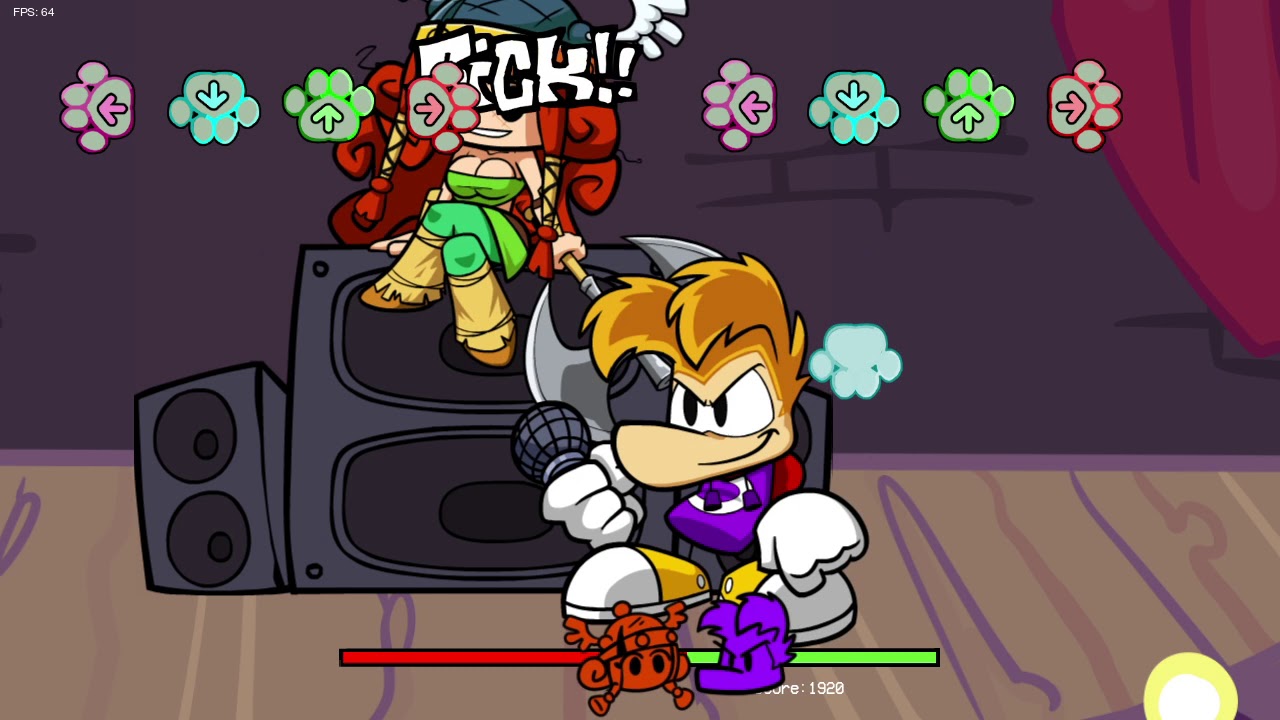 FNF RAYMAN and BARBARA (mod) tutorial - YouTube