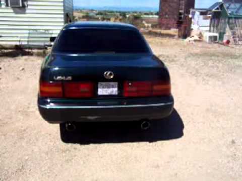 1994 lexus ls400 with tru dual exhaust flowmaster mufflers and 4 by 9 ...