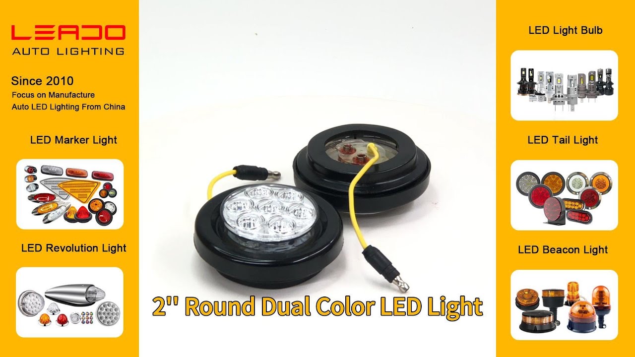 【LEADO】2“ Round Marker light (M30407) - YouTube
