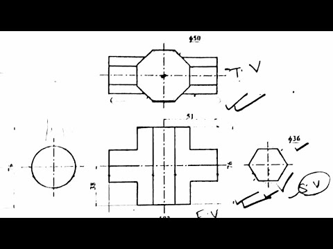 Intersection of solid |orthographic projection in engineering drawing ...
