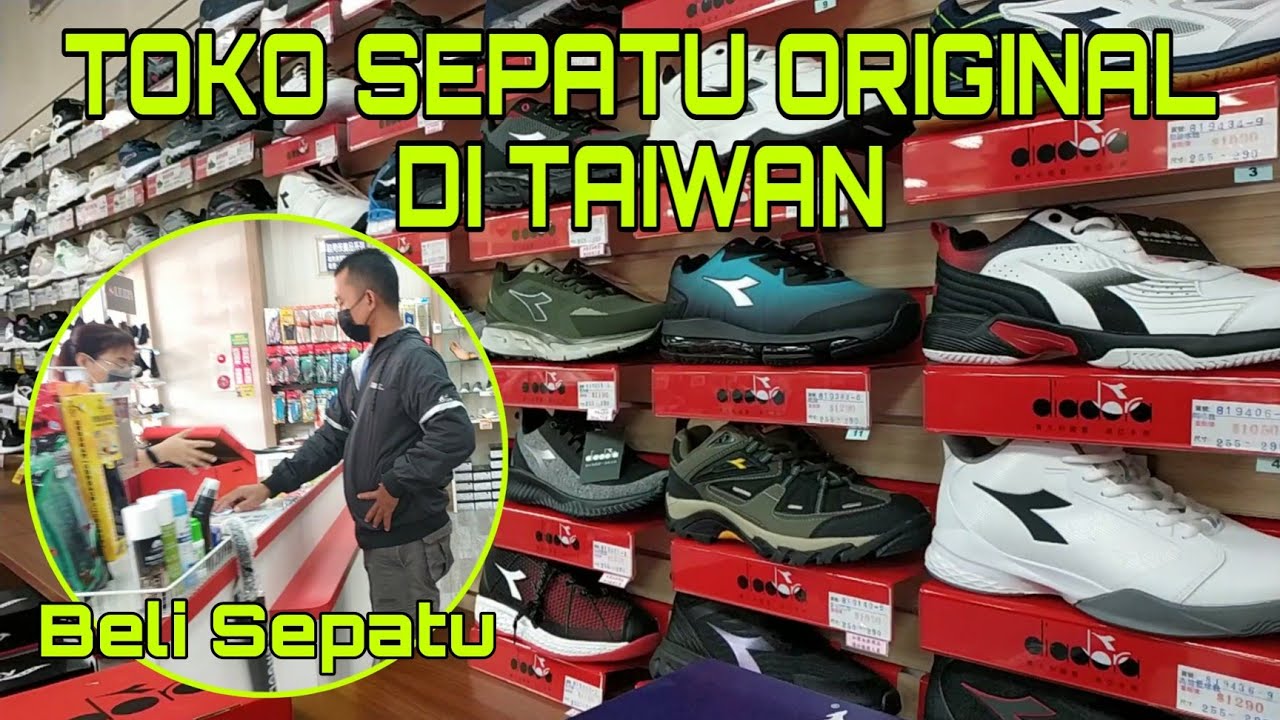 TOKO SEPATU ORIGINAL DI TAIWAN || VLOG TKI TAIWAN BELI SEPATU - YouTube