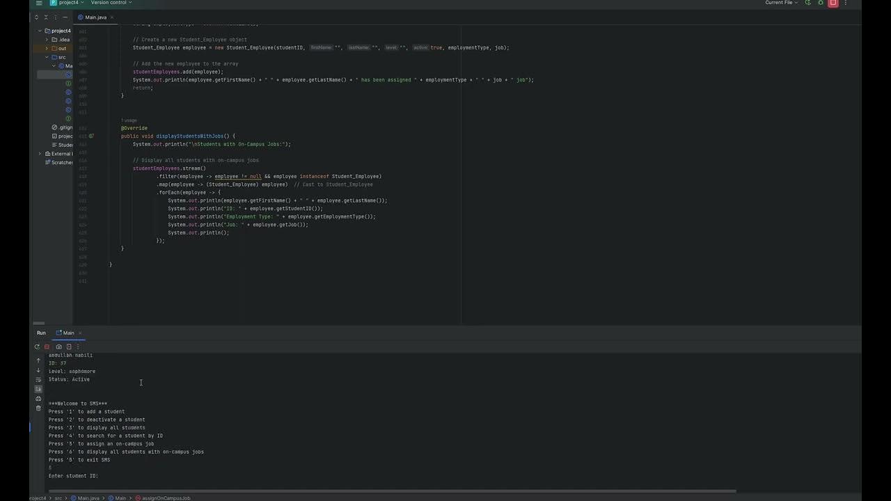 Student Management System | Java - YouTube