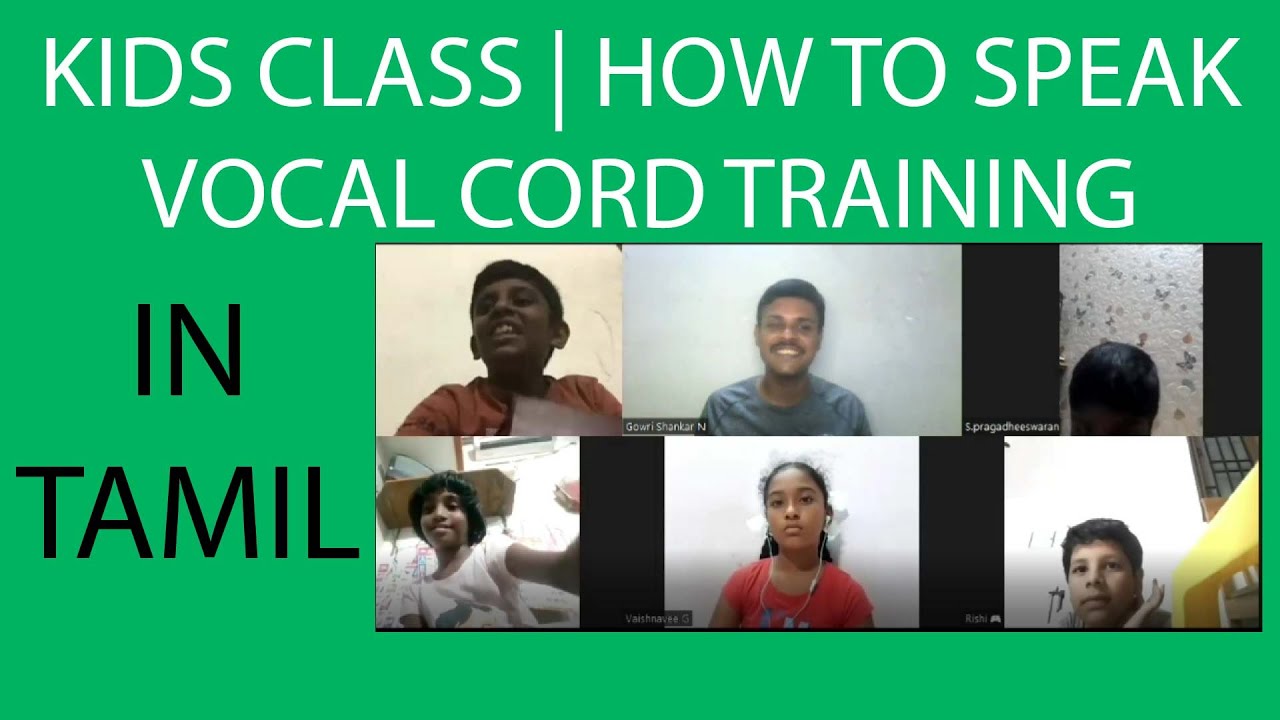 KIDS CLASS | HOW TO SPEAK | VOCAL CORD TRAINING - YouTube