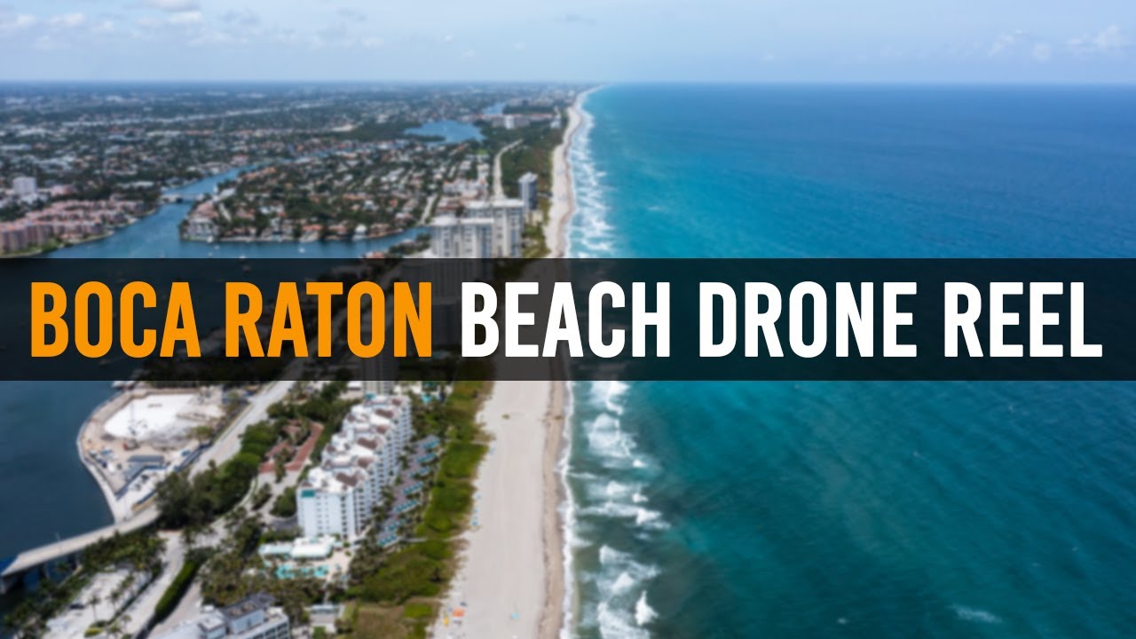 Boca Raton Florida - Beach Aerial Drone Footage - YouTube
