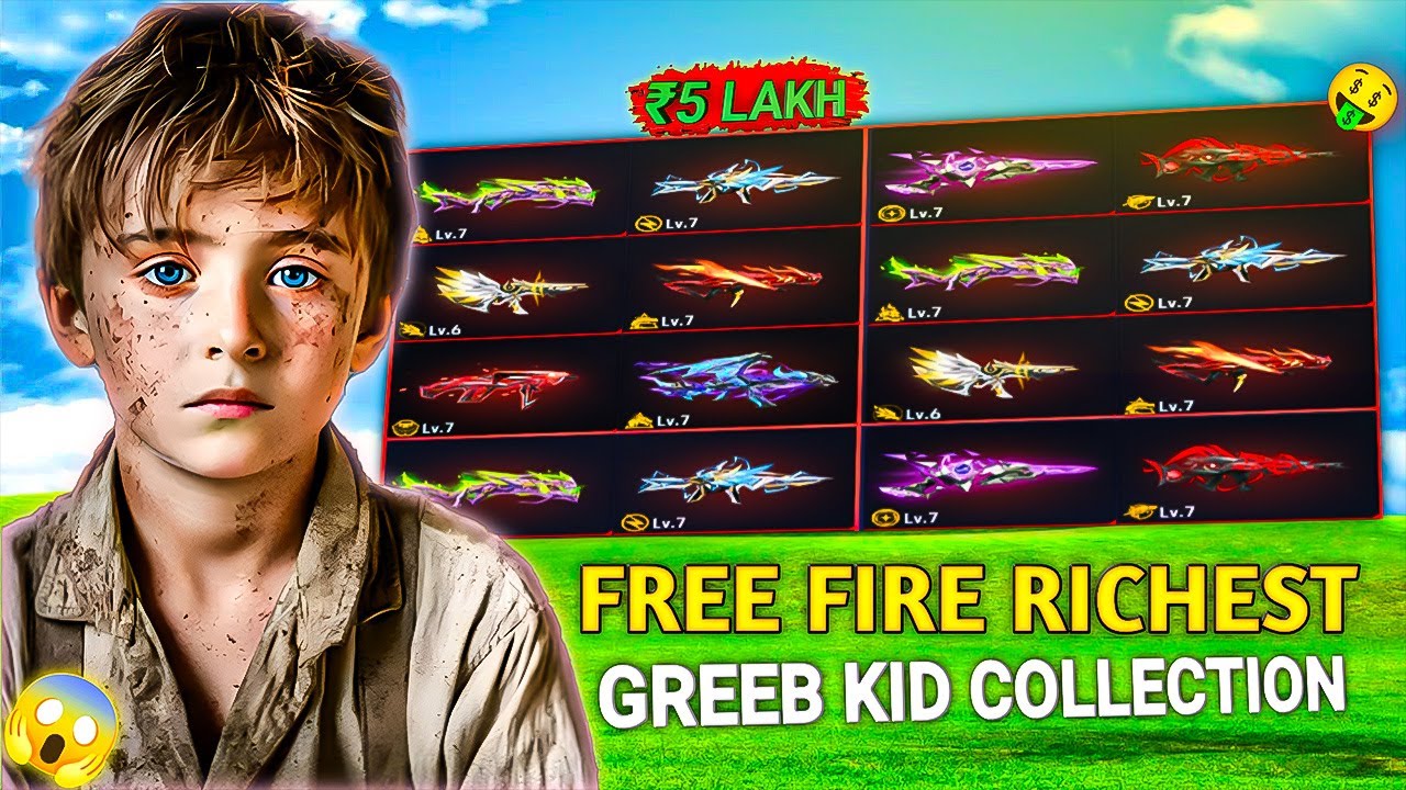 FREE FIRE RICHEST GREEB KID COLLECTION🤑 - YouTube
