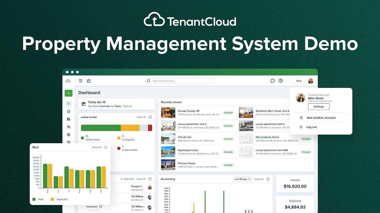 TenantCloud Property Management System Demo - YouTube