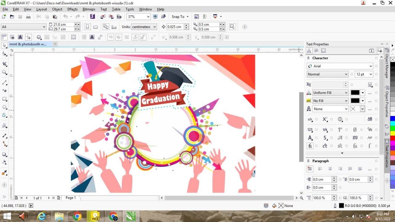 Download Desain Banner MMT & Photobooth Wisuda Menarik Format Corel ...