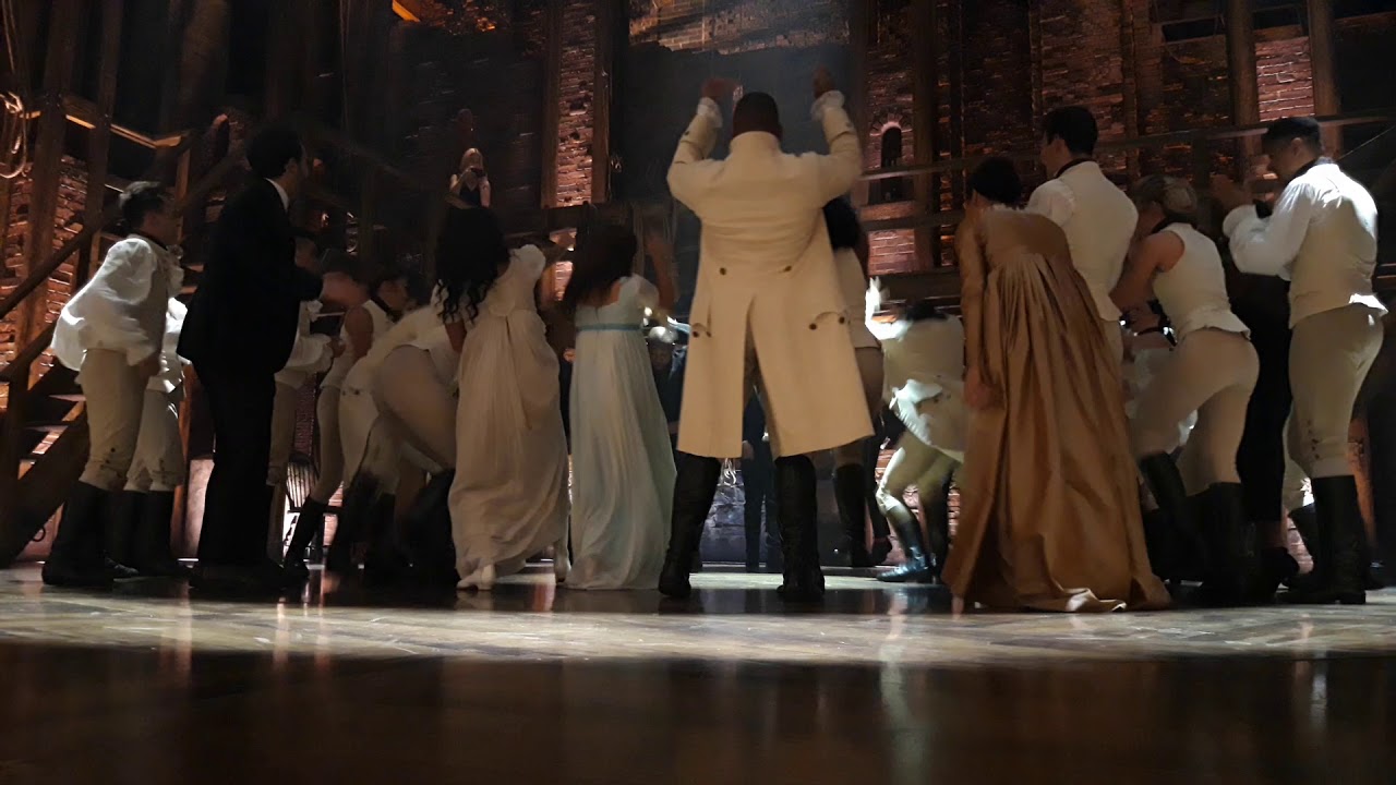 Hamilton London cast change bows 16.11.19 - YouTube